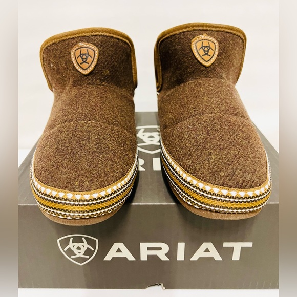 Ariat | Shoes | New In Box Ariat Ladies Fleece Denim Stripe Bootie ...